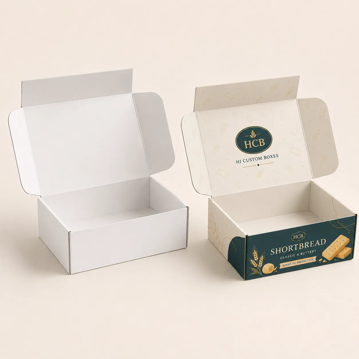 Custom Shortbread Packaging Boxes UK | Luxury Printed Biscuit Packaging